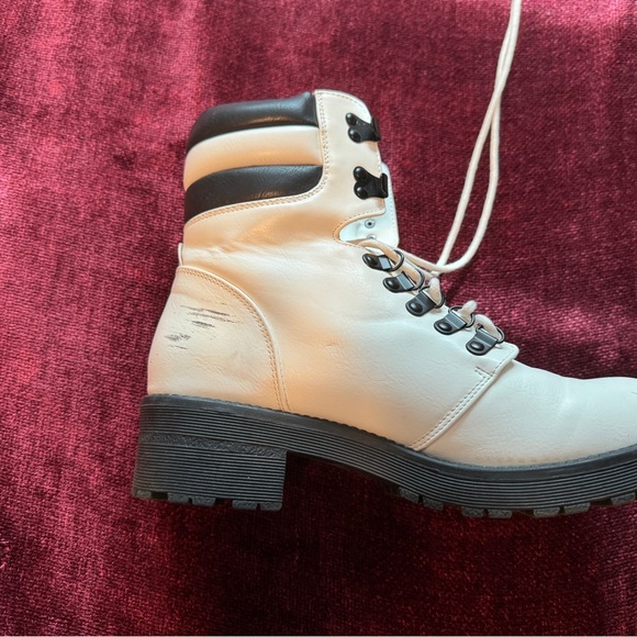 MIA | Shoes | Mia Indigo White Combat Boot | Poshmark
